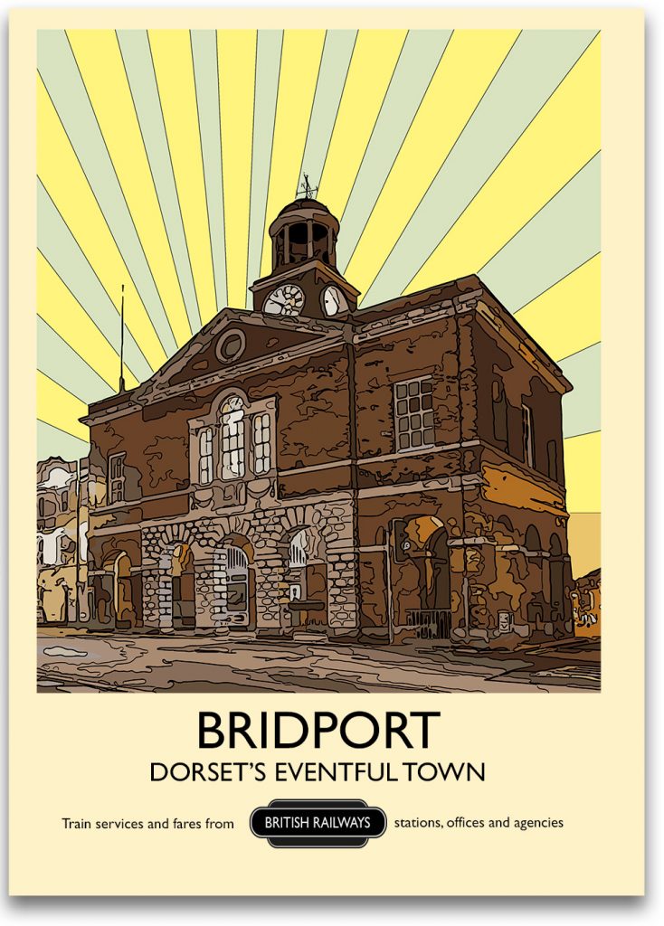 A pack of 12 retro British Railways Dorset postcards – West Bay Pictures