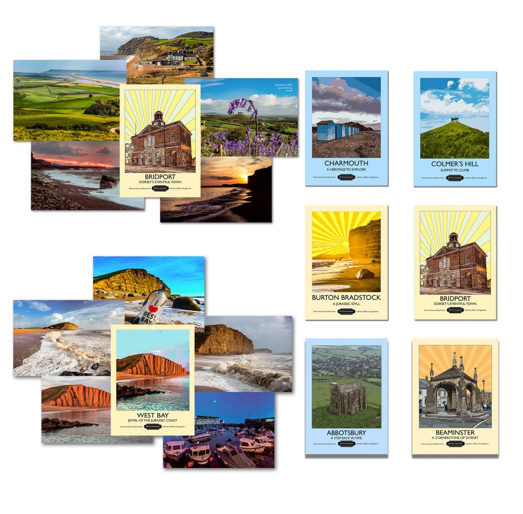 All 22 postcards in the collection special pack – West Bay Pictures