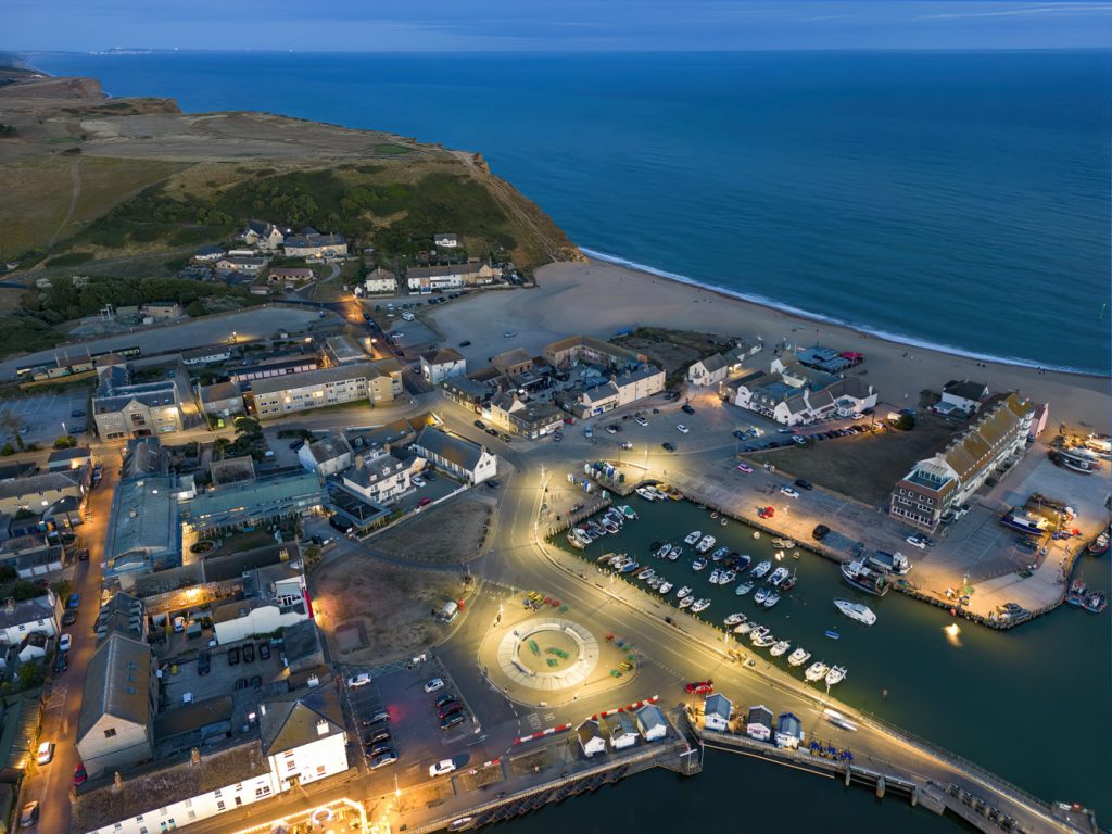 West Bay harbour at twilight (2) – West Bay Pictures