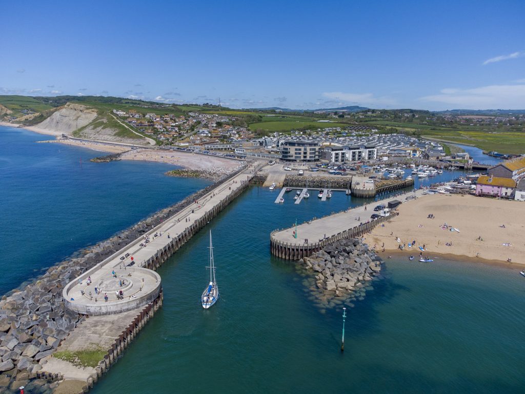 An aerial view of West Bay – West Bay Pictures