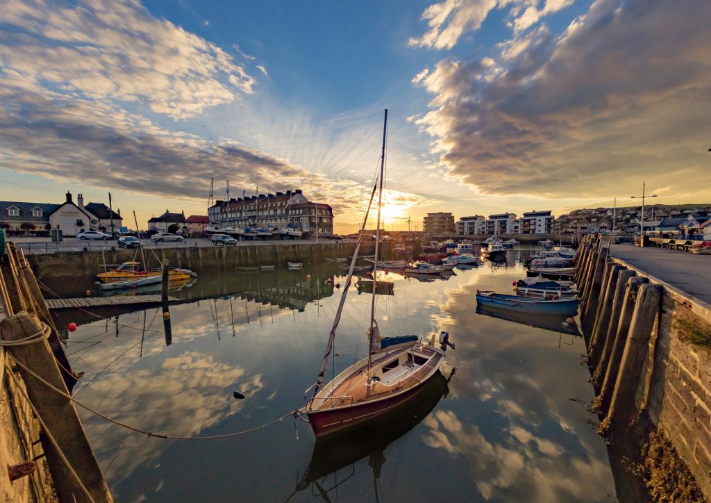 Harbour HDR sunset – West Bay Pictures